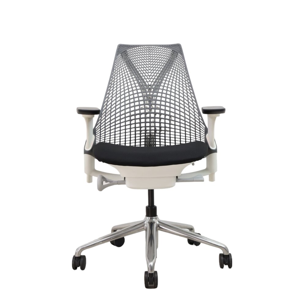 Refurbished Herman Miller Executive Sayl chair - grey/black - Chair Smith